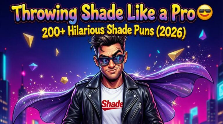 Throwing Shade Like a Pro 😎 | 200+ Hilarious Shade Puns (2026)